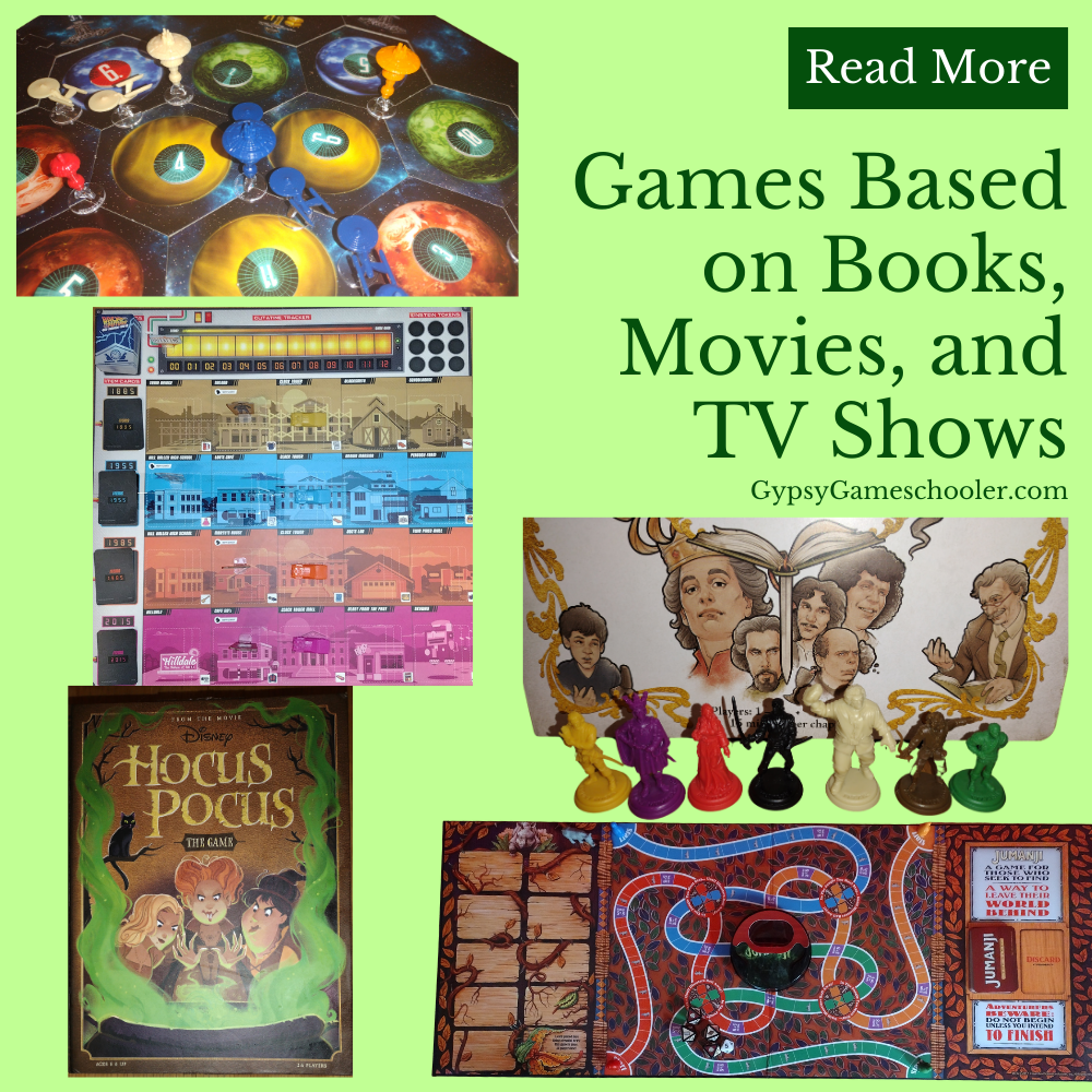 Games Based on Books, Movies, and TV Shows : Gypsy Gameschooler